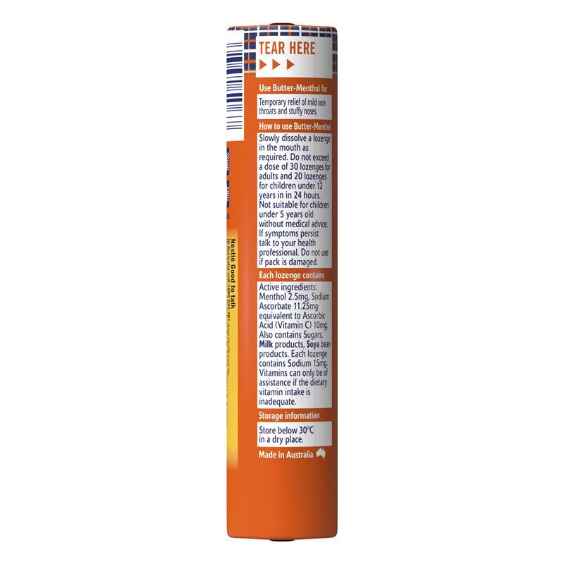 Buy Butter Menthol Liquid Center Honey Lemon 50g Stick online at ...