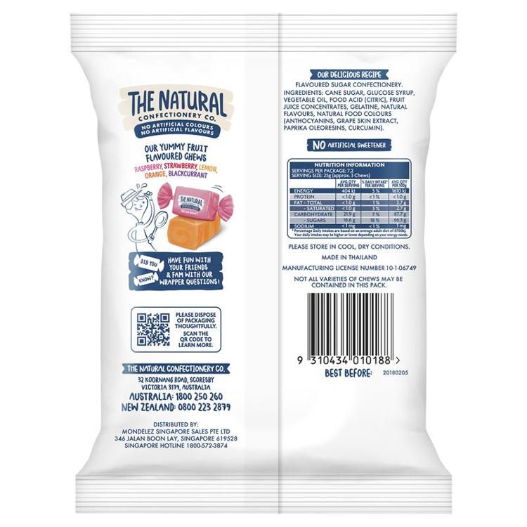 Buy Fruit Chews 180g - Natural Confectionery Co. online at Chemist ...