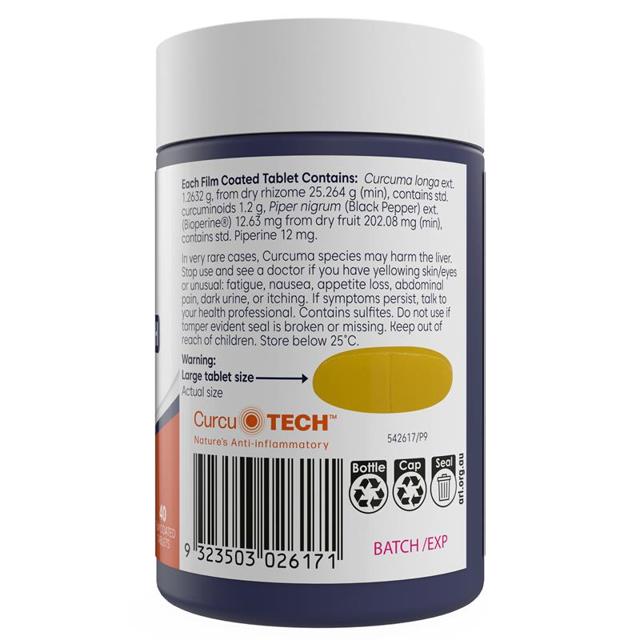 Buy Bioglan Curcumin Double Strength 1200mg 40 Tablets online at ...