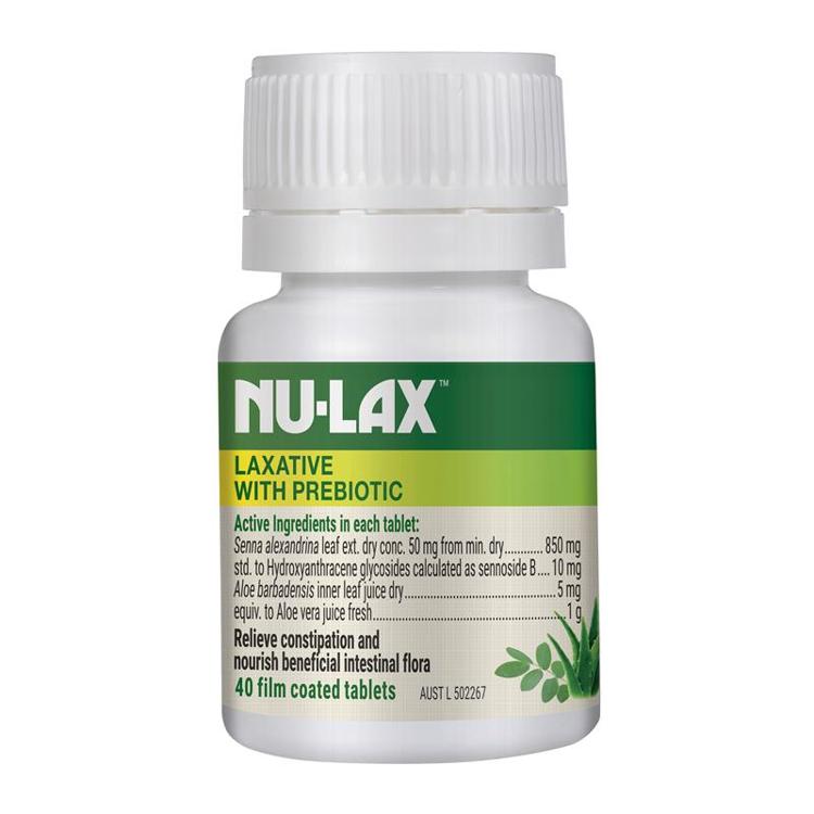 Buy Nulax Natural Laxative Tablets With Prebiotic Senna + Aloe 40 ...