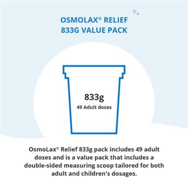 Buy OsmoLax Relief Laxative Powder 49 Dose 833g - Macrogol Constipation ...