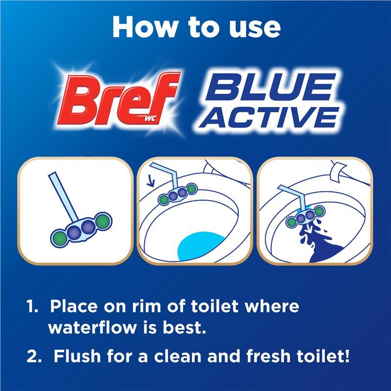 Buy Bref Blue Active Eucalyptus Toilet Block 50g online at Chemist ...