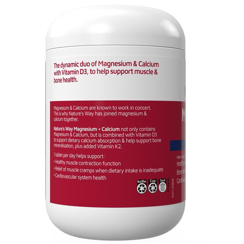 Buy Nature's Way Magnesium Plus Calcium 150 Tablets online at Chemist ...