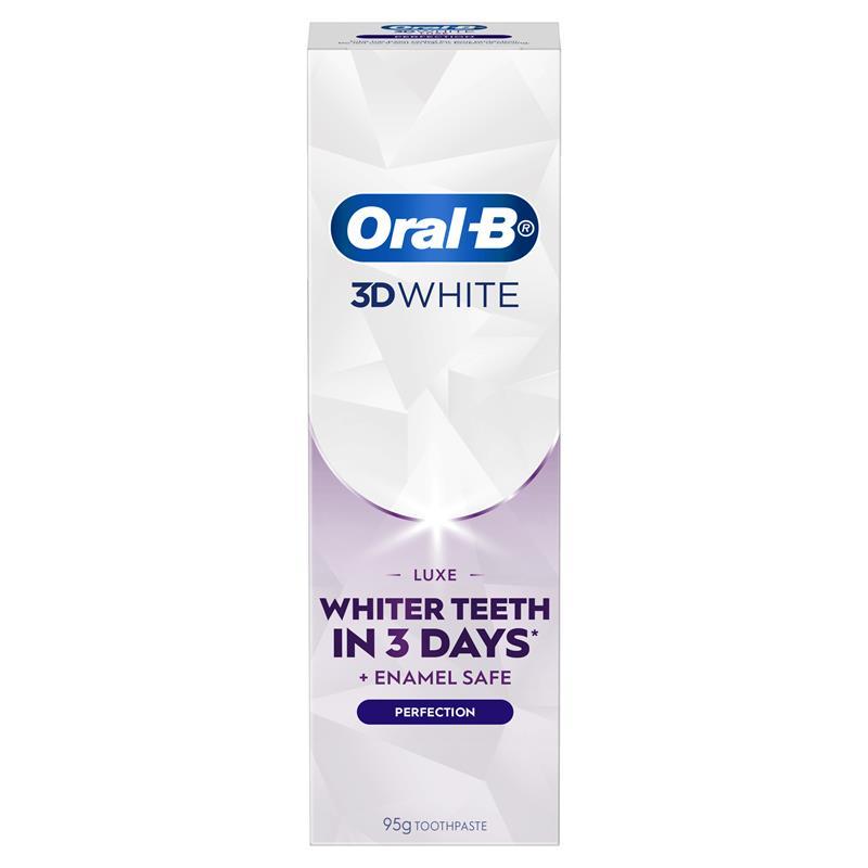 Buy Oral B Teeth Whitening Toothpaste 3D White Luxe Perfection 95g ...