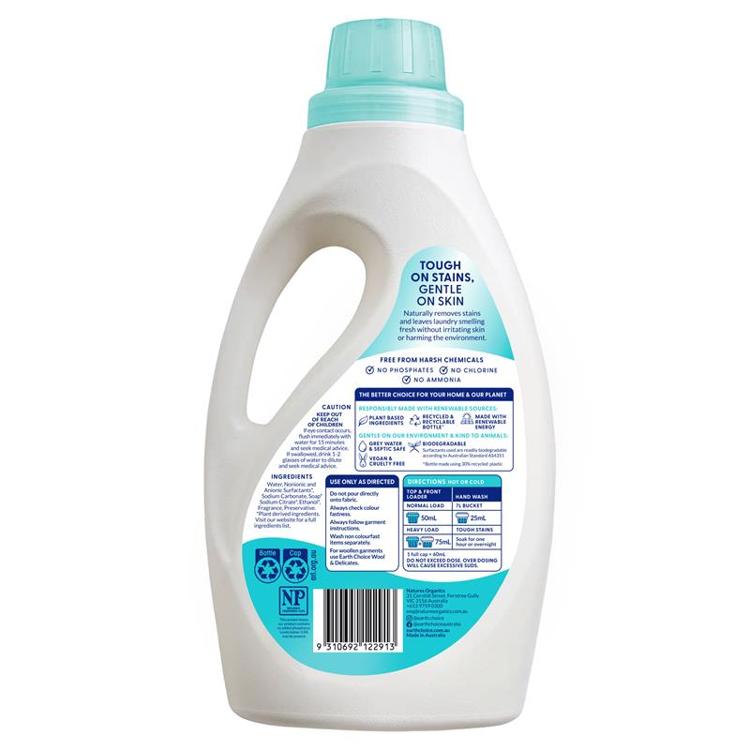 Buy Earth Choice Laundry Liquid Ultra Concentrate Sensitive 1 Litre ...