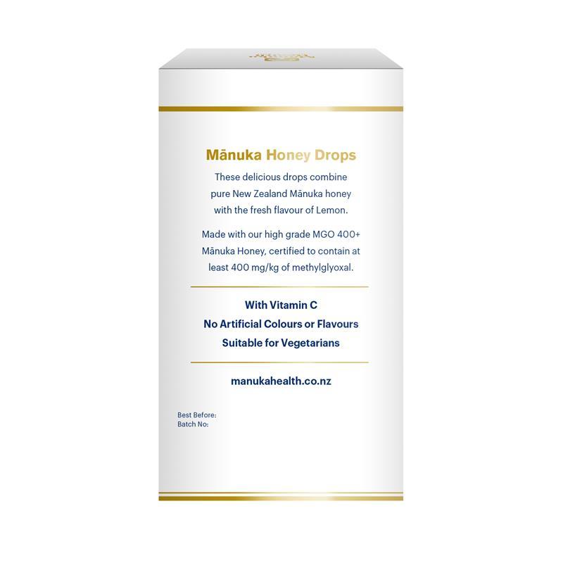 Buy Manuka Health Manuka Honey Drops Lemon 15 Pack 65g online at ...
