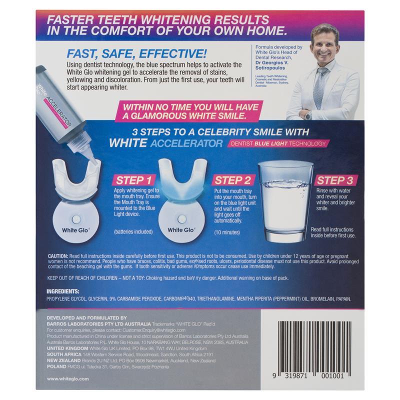 Buy White Glo White Accelerator Blue Light Teeth Whitening System ...