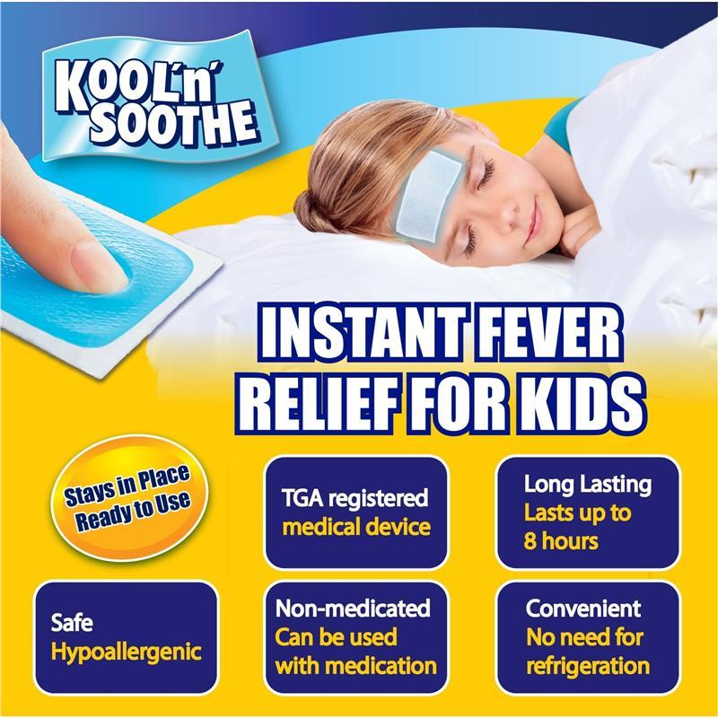 Buy Kool n Soothe Kids Fever Relief 2 Sheets online at Chemist Warehouse