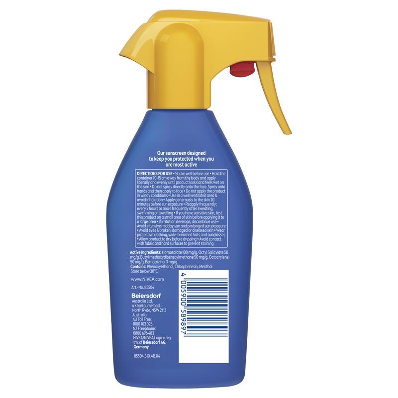Buy NIVEA Sun Ultra Sport Cooling SPF50+ Sunscreen Trigger 300ml online ...