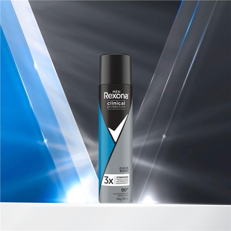 Buy Rexona Men Clinical Protection Antiperspirant Aerosol Clean Scent ...