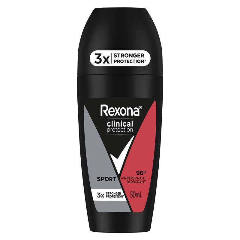 Buy Rexona Men Clinical Protection Antiperspirant Roll On Sport 50ml ...