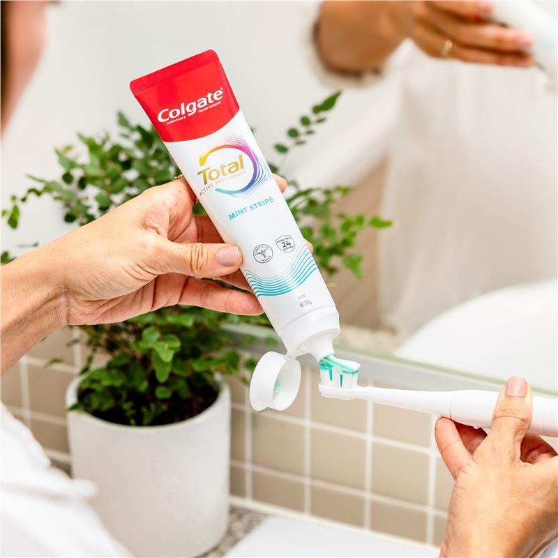 Buy Colgate Toothpaste Total Active Prevention Mint Stripe 115g online ...