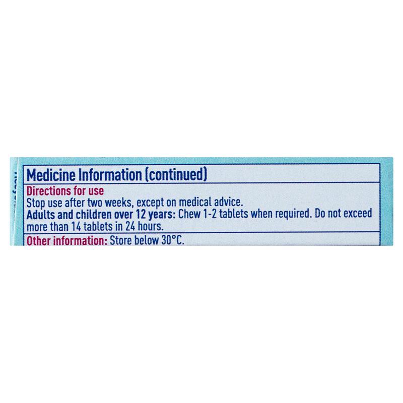 Buy Mylanta 2Go Antacid FastChews Tablets Mint 8 Pack online at Chemist ...
