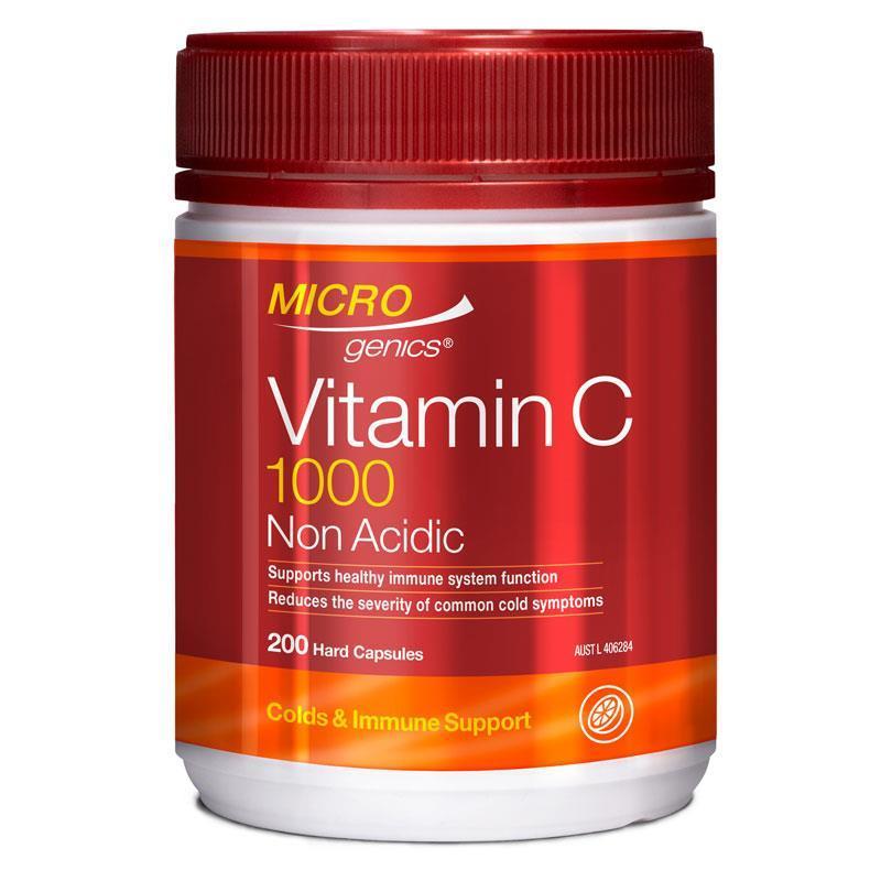 Buy Microgenics Vitamin C 1000 Non Acidic 200 Capsules online at ...
