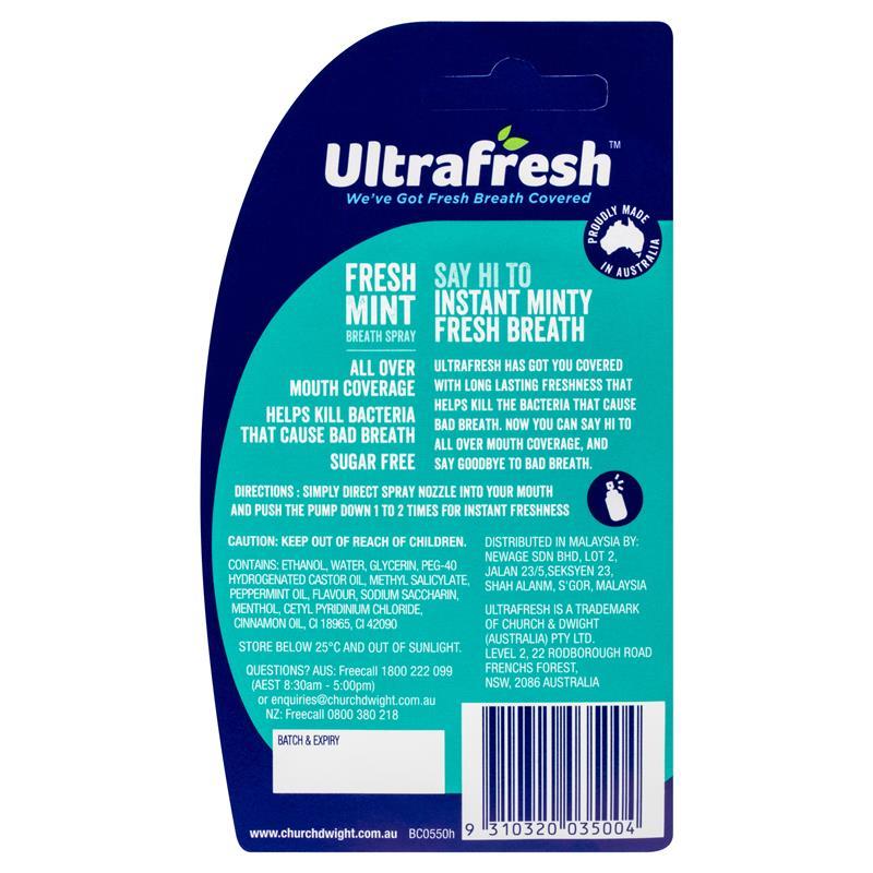 Buy Ultrafresh Spray Freshmint 12ml online at Chemist Warehouse
