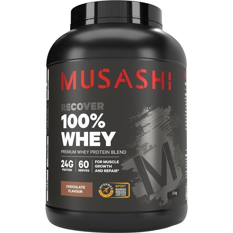 Buy Musashi 100% Whey Chocolate 2kg online at Chemist Warehouse