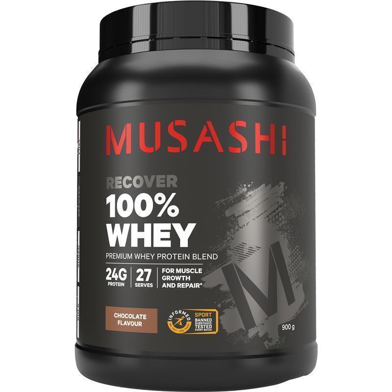 Buy Musashi 100% Whey Chocolate 900g online at Chemist Warehouse