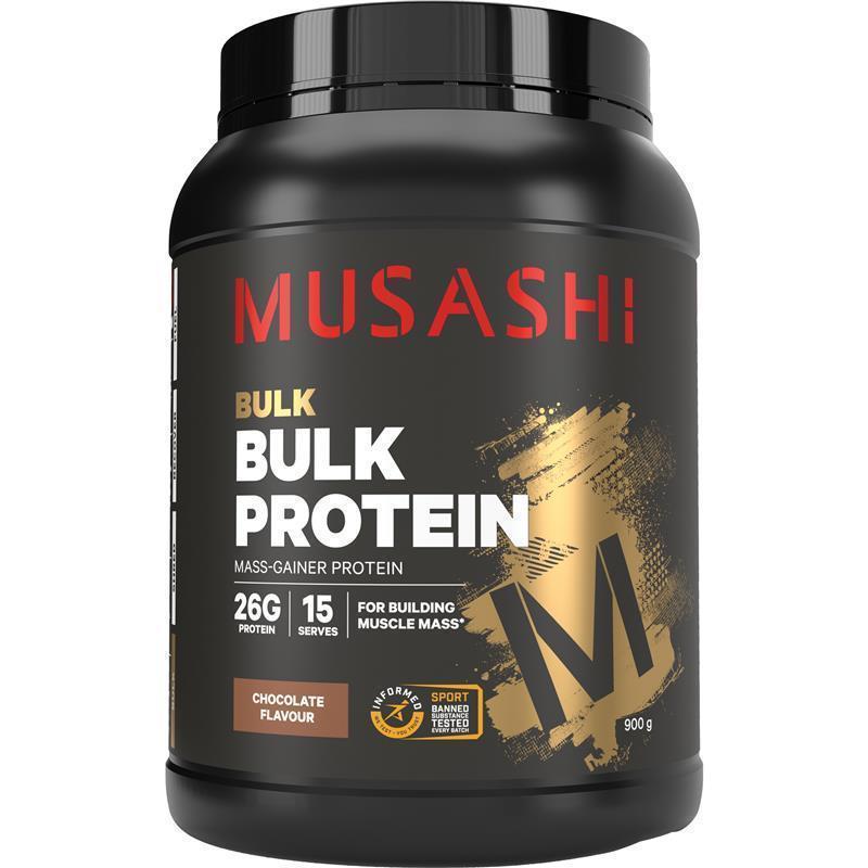 Buy Musashi Bulk Protein Chocolate 900g online at Chemist Warehouse