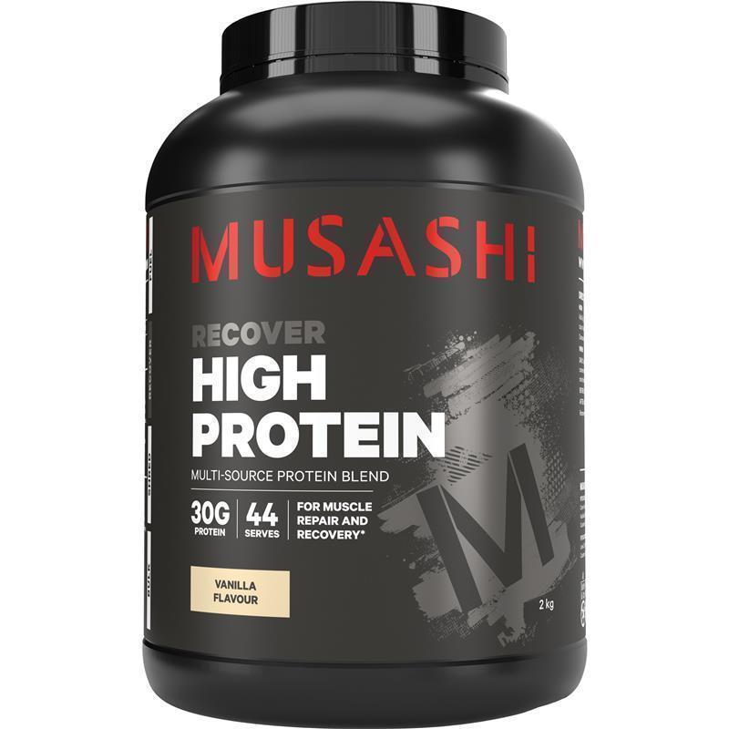 Buy Musashi High Protein Vanilla 2kg online at Chemist Warehouse