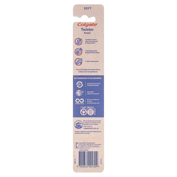 Buy Colgate Toothbrush Twister Fresh Soft online at Chemist Warehouse
