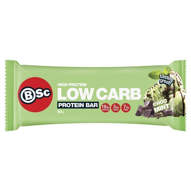 Buy BSc High Protein Low Carb Bar Choc Mint 60g online at Chemist Warehouse