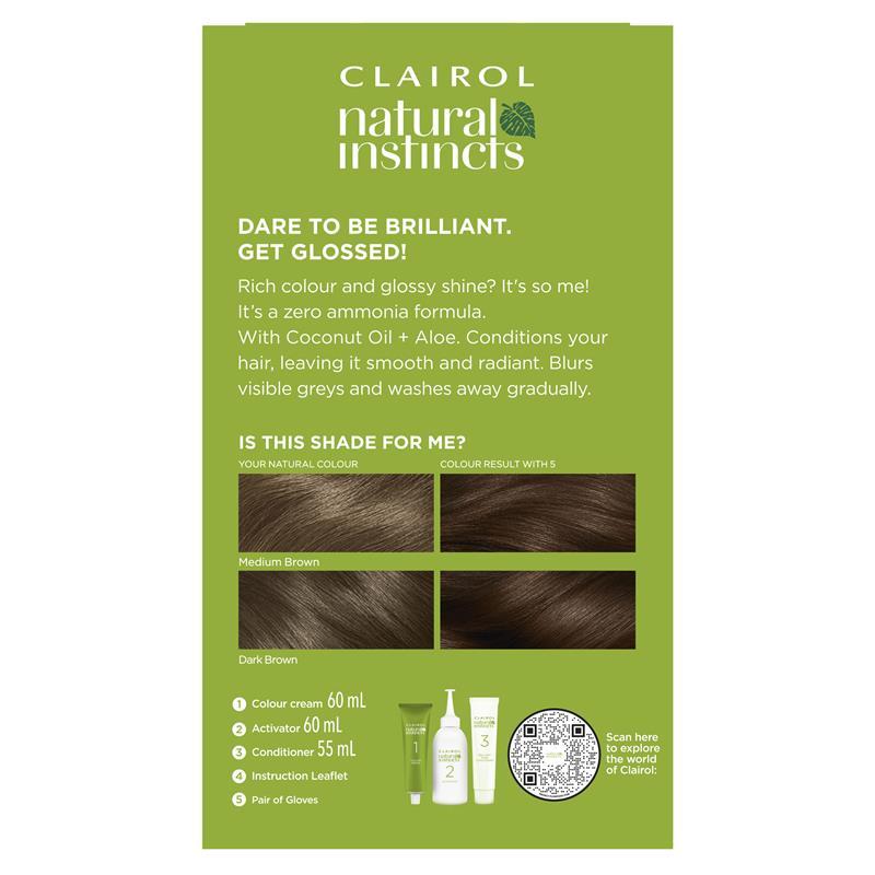 Buy Natural Instincts 6A Tweed, Light Cool Brown Semi Permanent Hair ...
