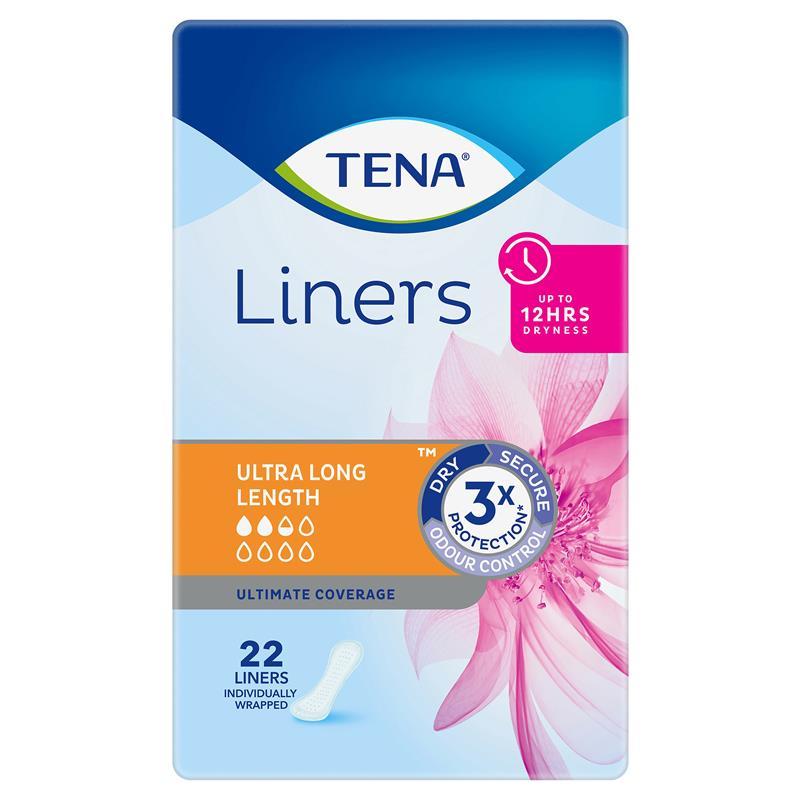 Buy TENA Liner Ultra Long 22 Pack online at Chemist Warehouse