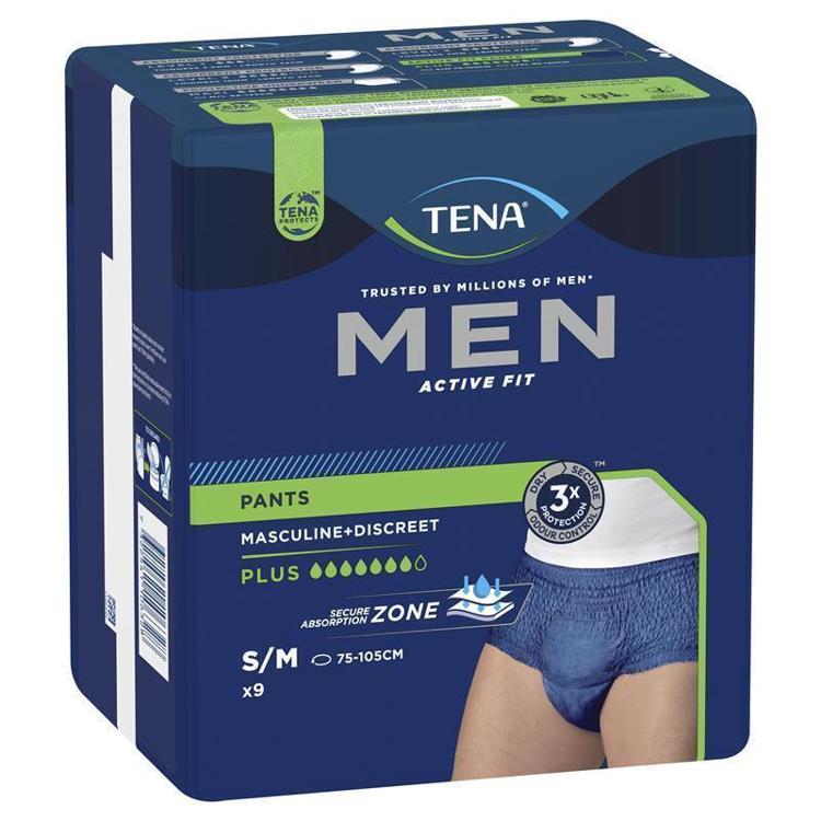 Buy TENA Pant Men Active Fit Plus Medium 9 Pack online at Chemist Warehouse
