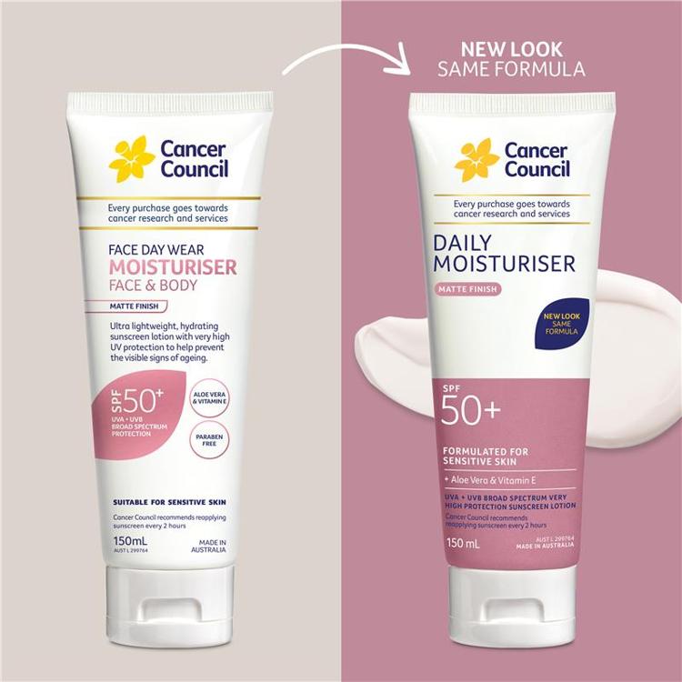 Buy Cancer Council SPF 50+ Face & Body Moisturiser 150ml online at ...