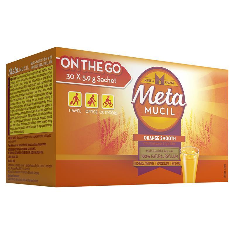 Buy Metamucil Smooth Orange 30 Dose online at Chemist Warehouse