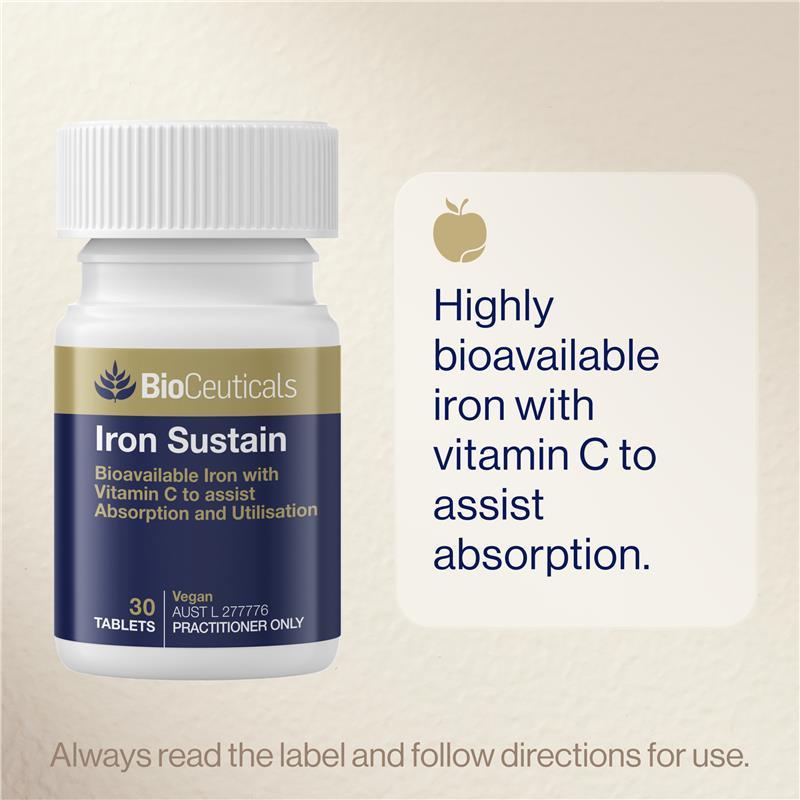 Buy BioCeuticals Iron Sustain 30 Tablets online at Chemist Warehouse