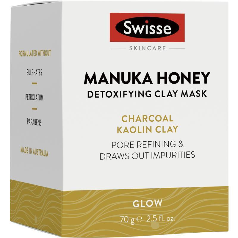 Buy Swisse Skincare Manuka Honey Detoxifying Facial Clay Mask 70g ...