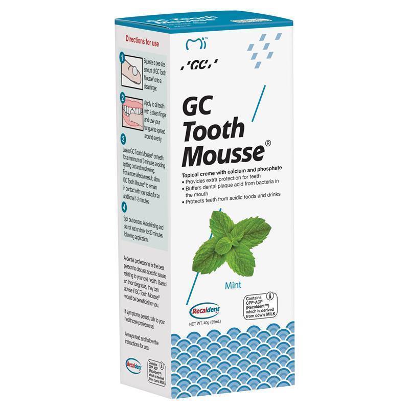 Buy GC Tooth Mousse Mint 40g online at Chemist Warehouse