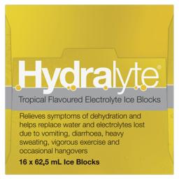 Buy Hydralyte Electrolyte Ice Blocks Tropical 16 online at Chemist ...
