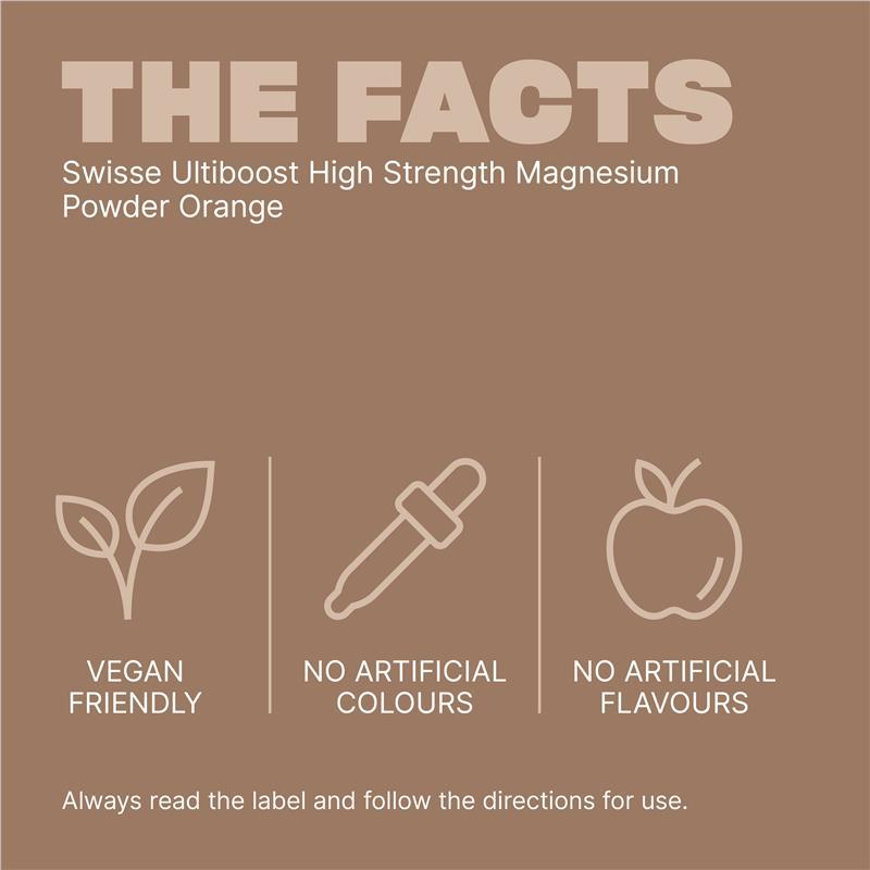 Buy Swisse High Strength Magnesium Powder Orange 180g online at Chemist ...