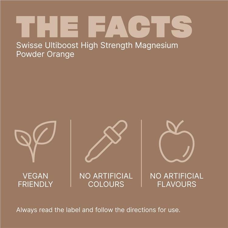 Buy Swisse High Strength Magnesium Powder Orange 180g online at Chemist ...