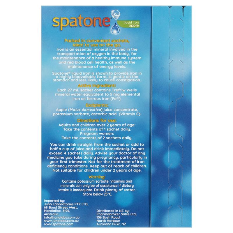 Buy Spatone Iron Supplement 28 Sachets Apple Flavour online at Chemist ...